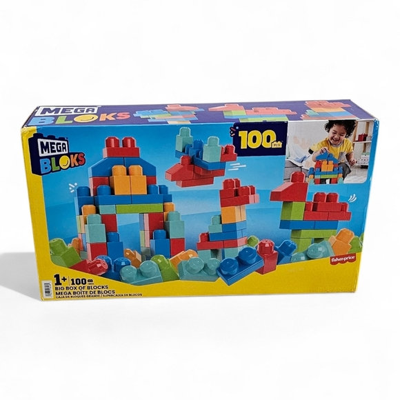 Toys | Mega Bloks 10piece Big Box Of Blocks First Builders | Poshmark